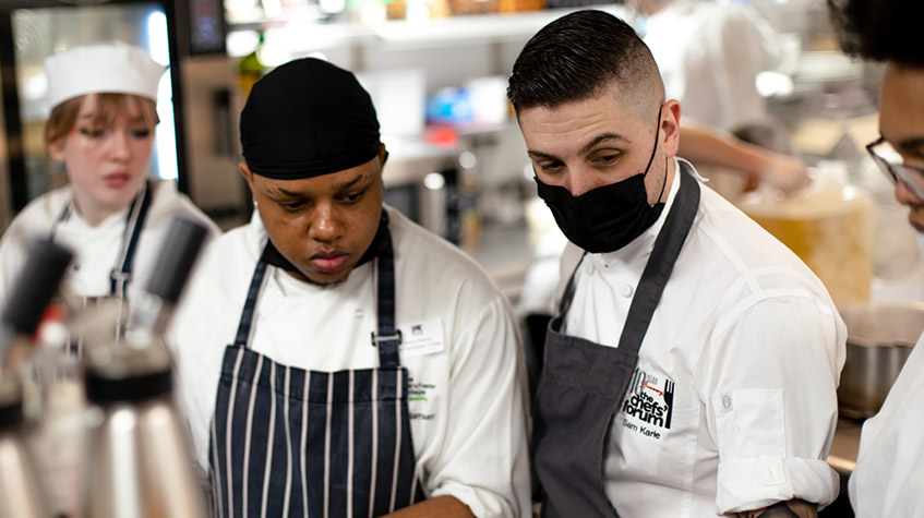 Students help Chefs’ Forum mark 10th anniversary in style | tmc.ac.uk