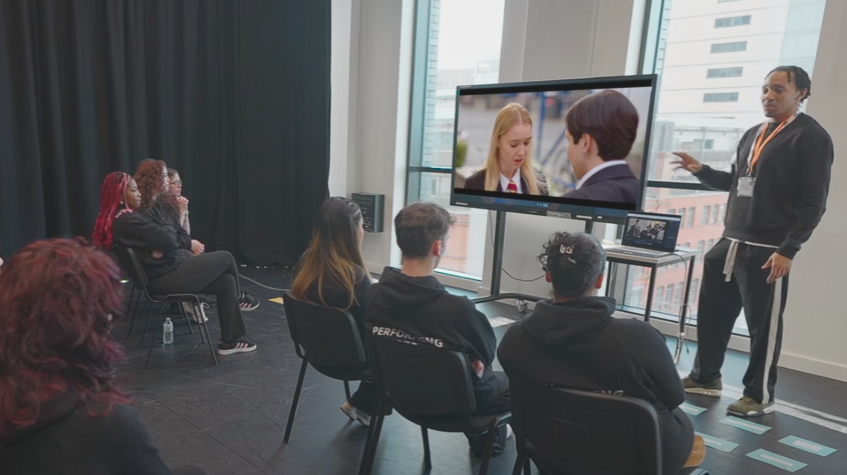 The Manchester College Students in Waterloo Road Documentary
